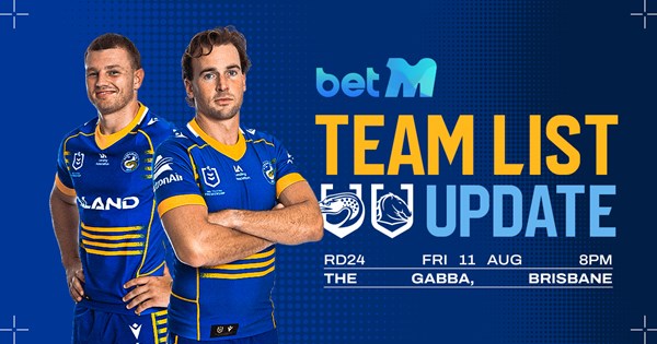 NRL Team List Update: Round 24 | Eels