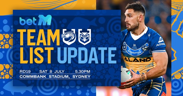 NRL Team List Update: Round 19 | Eels