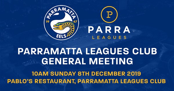 Parramatta Leagues Club General Meeting | Eels