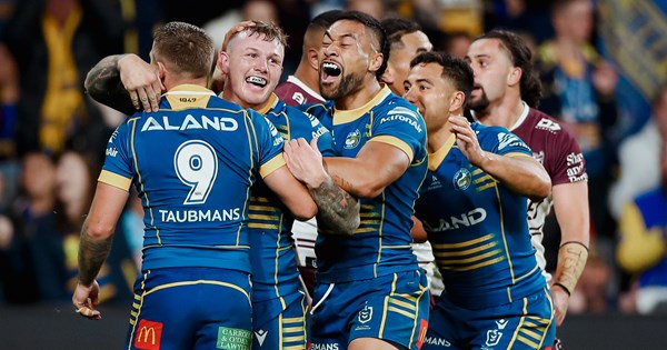 Eels maul Manly to enter top eight | Eels