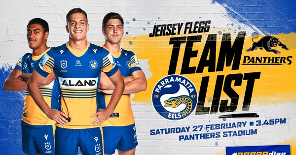 Jersey Flegg Team List: Panthers v Eels, Trial | Eels