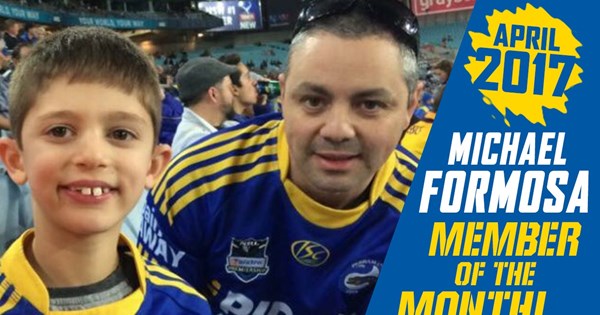 April Member of the Month - Michael Formosa | Eels