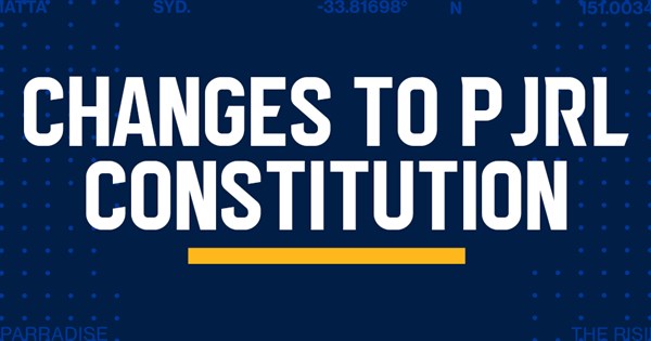Changes to PJRL Constitution Adopted | Eels